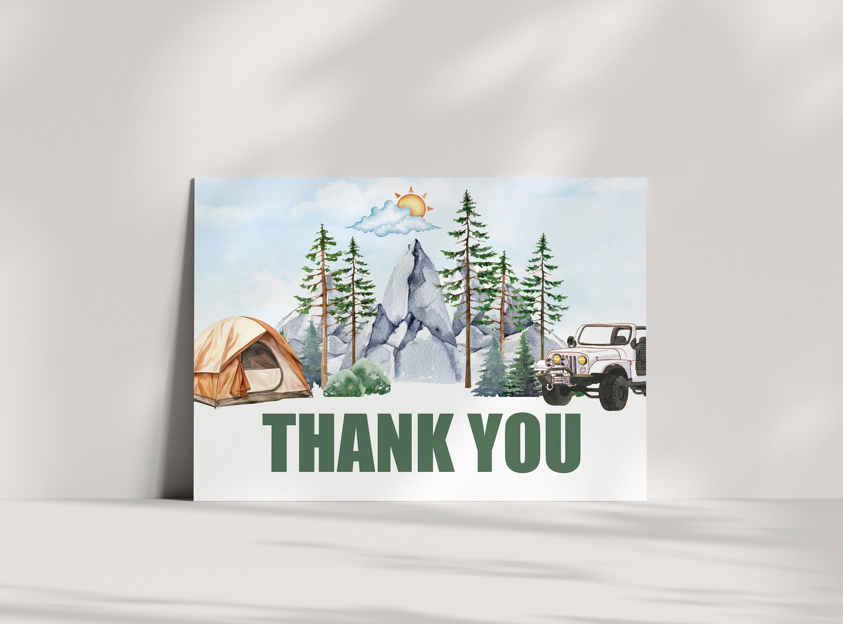Camping Birthday Banner Happy Birthday Letter Garland Editable Camping ...