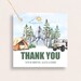Camping Birthday Thank You Card Camping Editable Template Thank You Card Camp Birthday Thank You ...