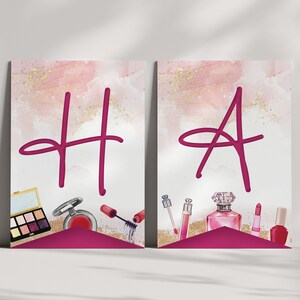 Makeup Birthday Welcome Sign Make up Greeting Sign Girls Birthday ...