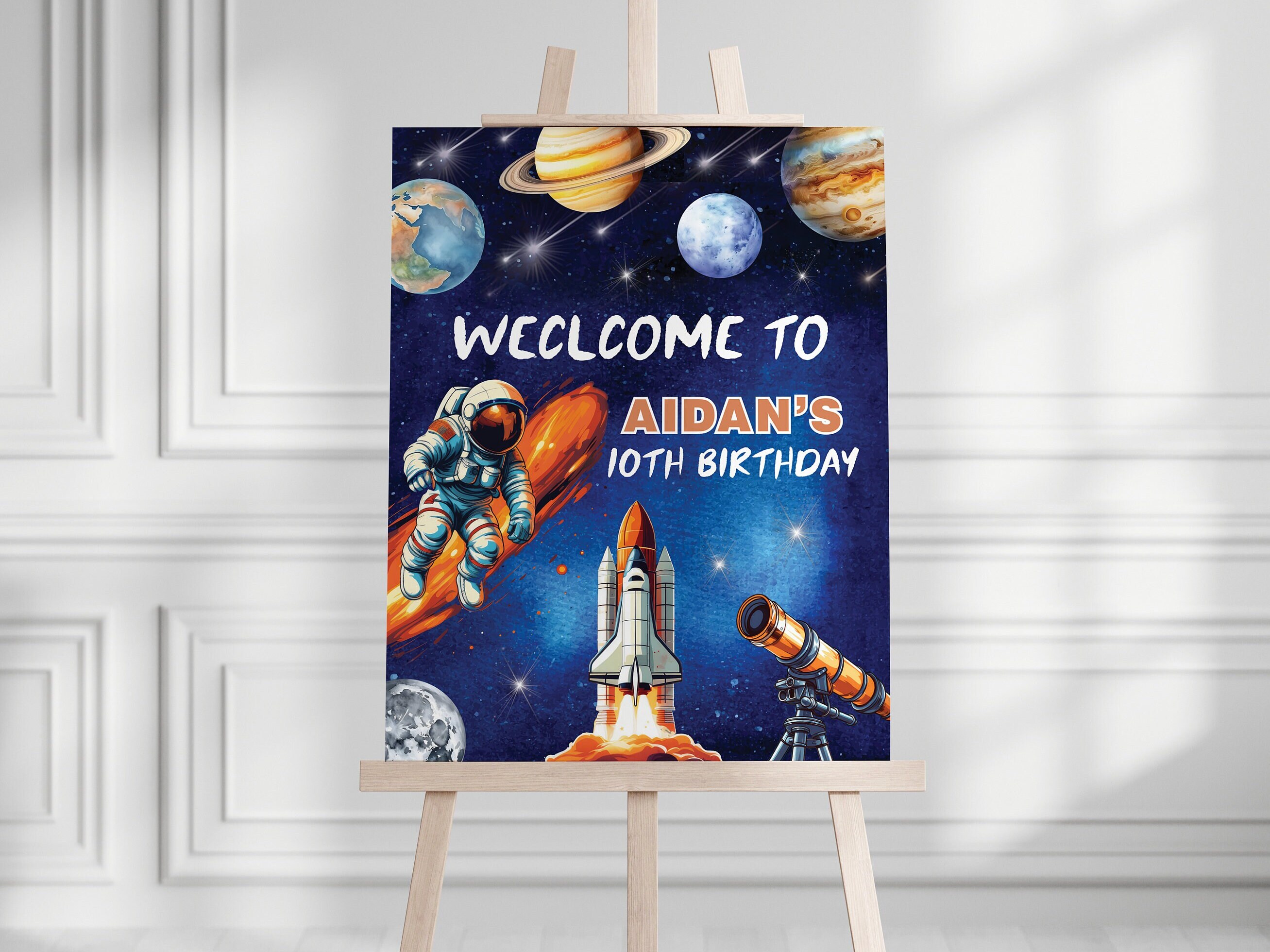 Outer Space Template Bundle Space Birthday Templates Space Templates ...