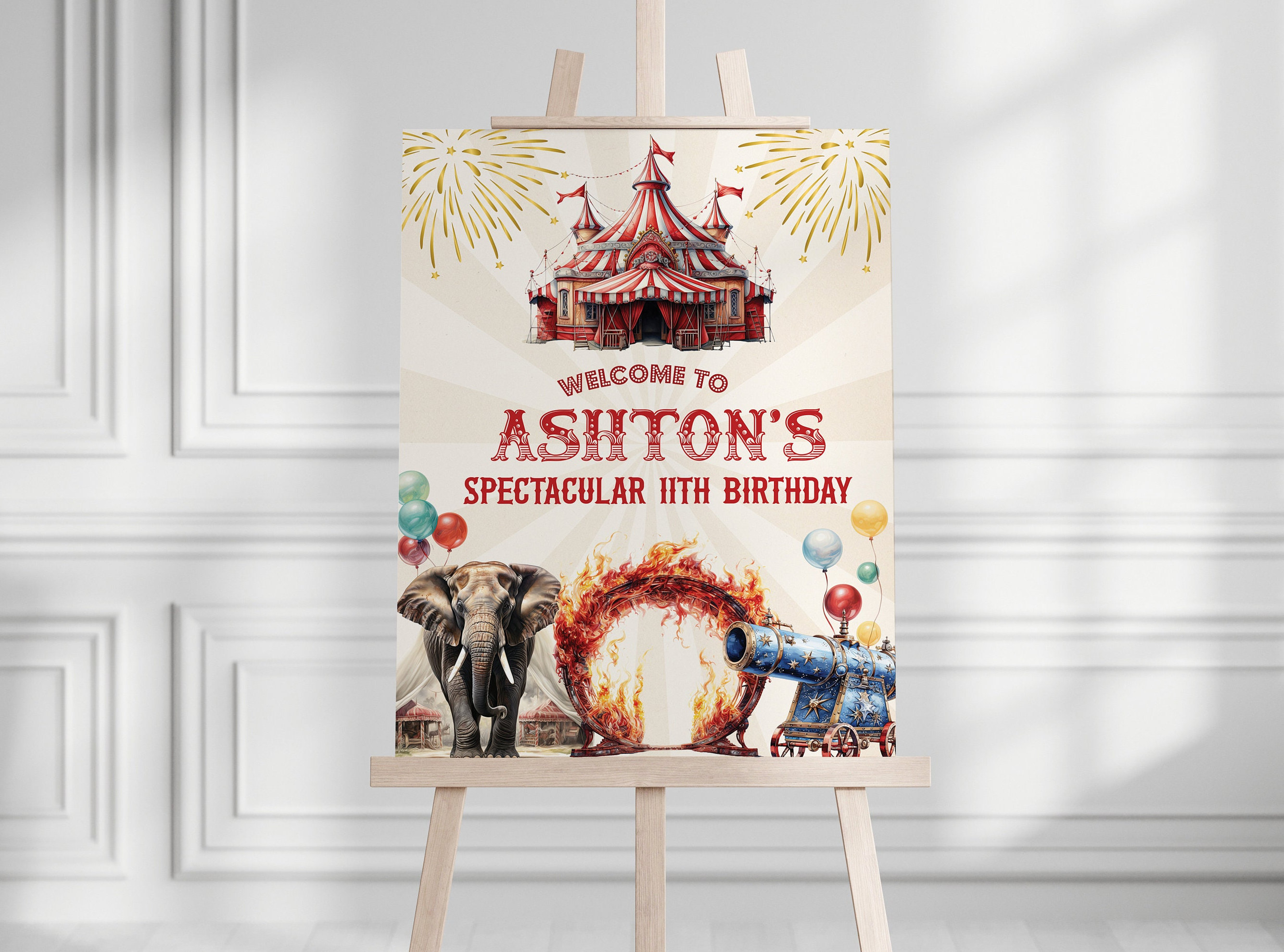 Circus Birthday Game Signs Circus Signs Carnival Birthday Game Signs ...