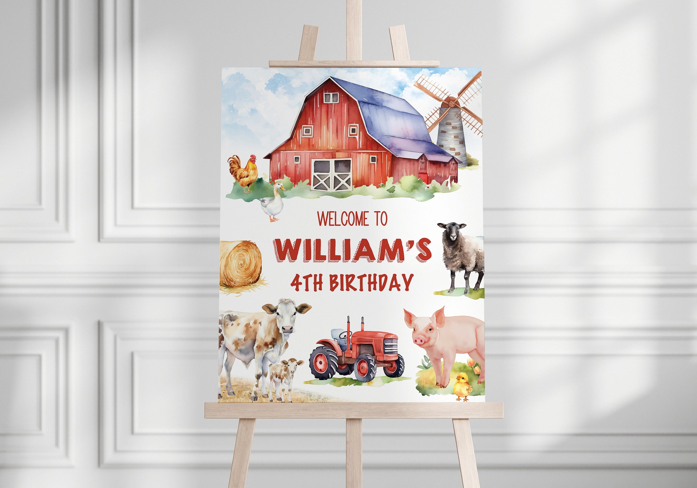 Farm Water Bottle Labels Farm Birthday Bottle Labels Farm Animals Water ...