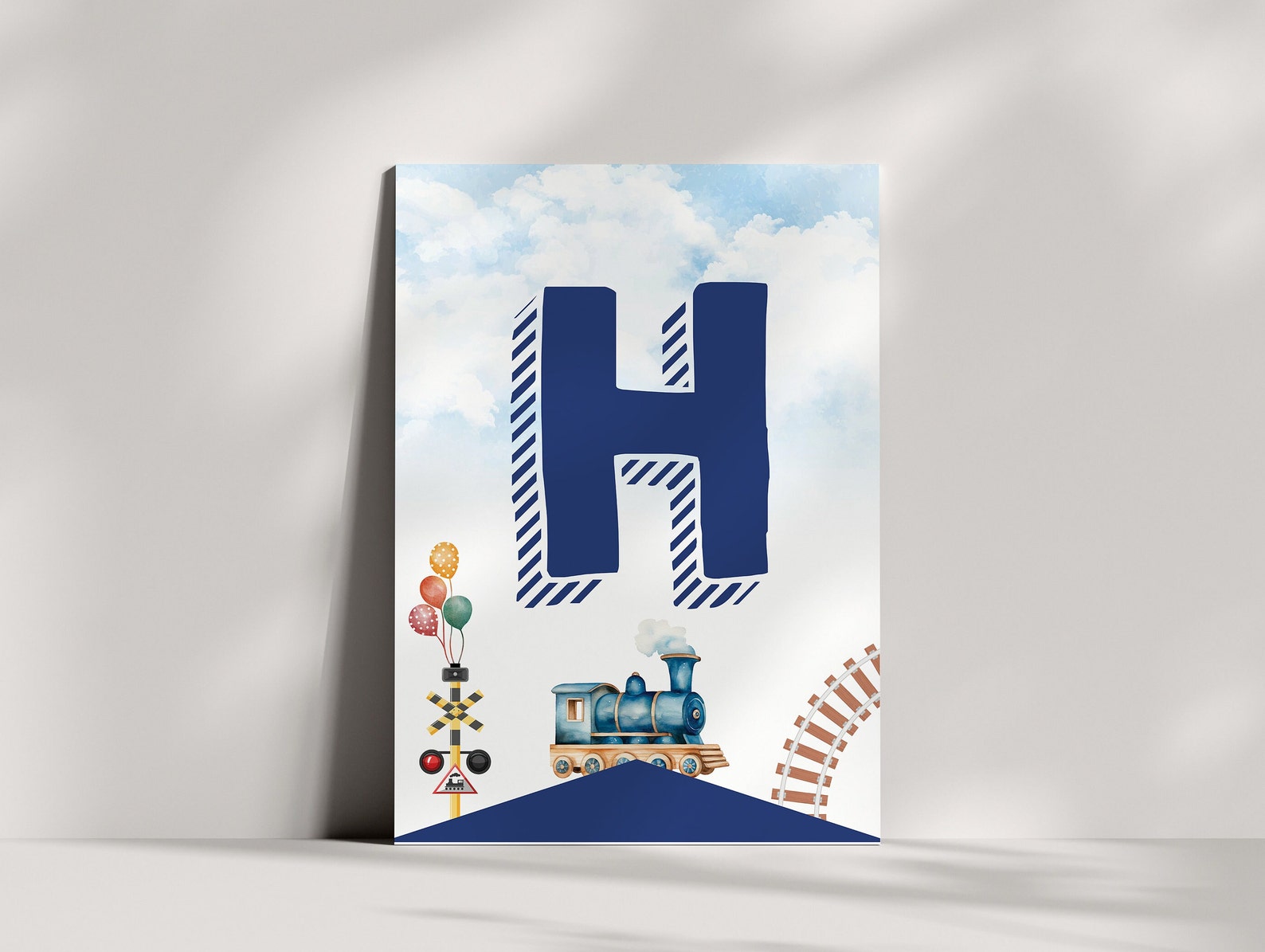 Train Birthday Backdrop Banner Boys Birthday Photo Backdrop Trains Wall ...