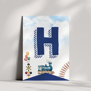 Train Birthday Backdrop Banner Boys Birthday Photo Backdrop Trains Wall ...