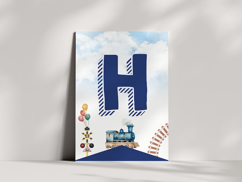 Train Birthday Backdrop Banner Boys Birthday Photo Backdrop Trains Wall ...