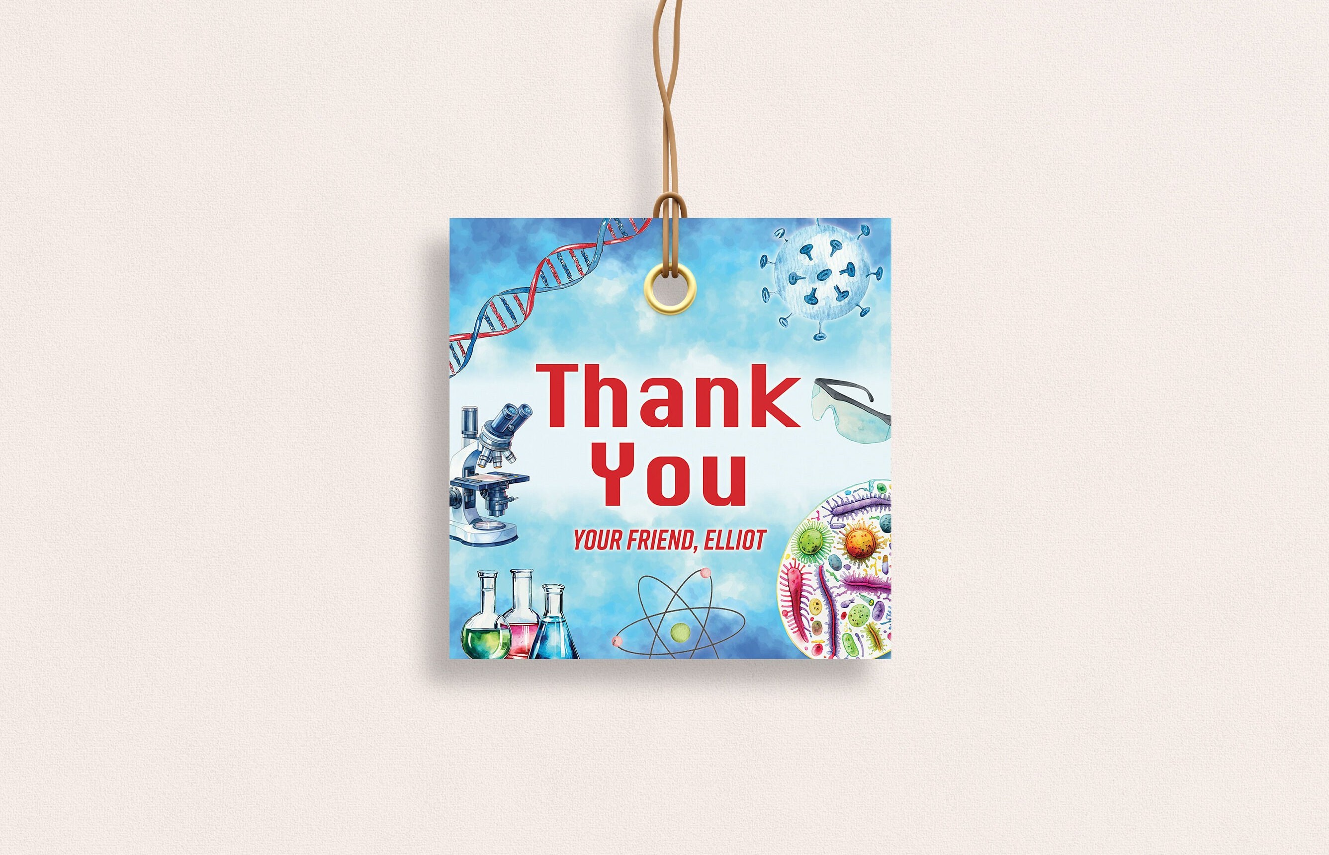 Science Birthday Backdrop Banner Boys Birthday Wall Banner Science ...