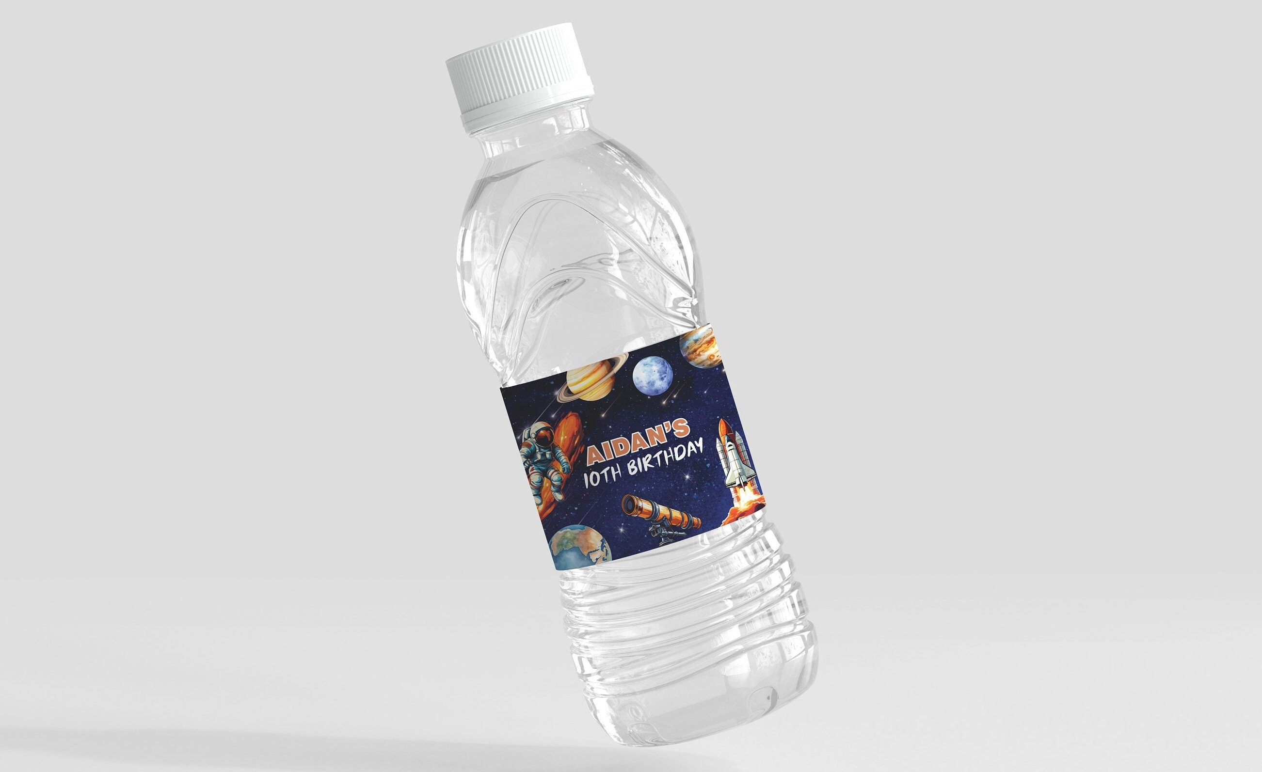 Outer Space Water Bottle Labels Space Birthday Bottle Labels Space ...