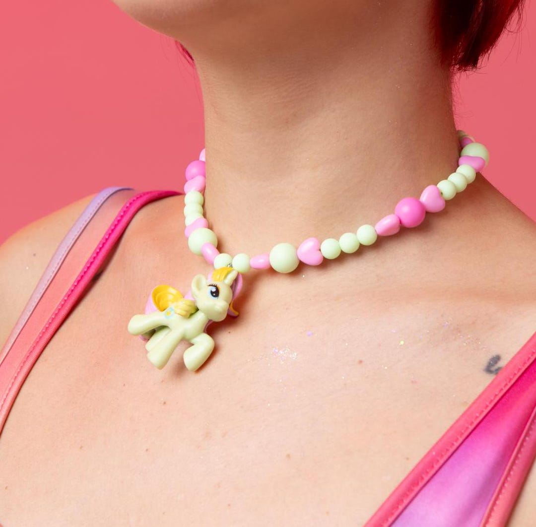 My Little Pony MLP 4 Upcycled Necklace Gift for Her Kawaii Kidcore Cute ...