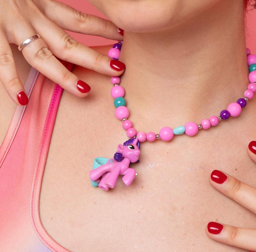 My Little Pony MLP 3 Upcycled Necklace Gift for Her Kawaii Kidcore Cute ...