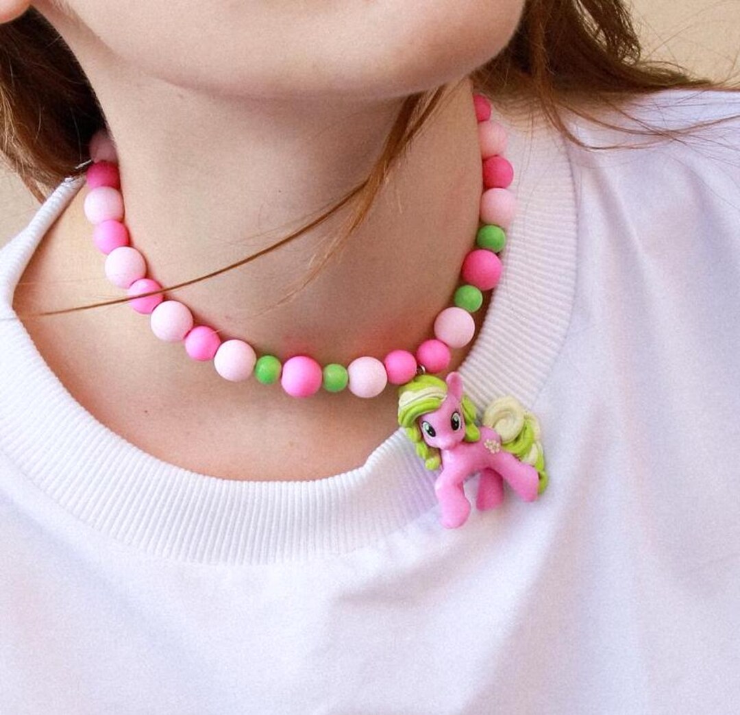 My Little Pony MLP 5 Upcycled Necklace Gift for Her Kawaii Kidcore Cute ...