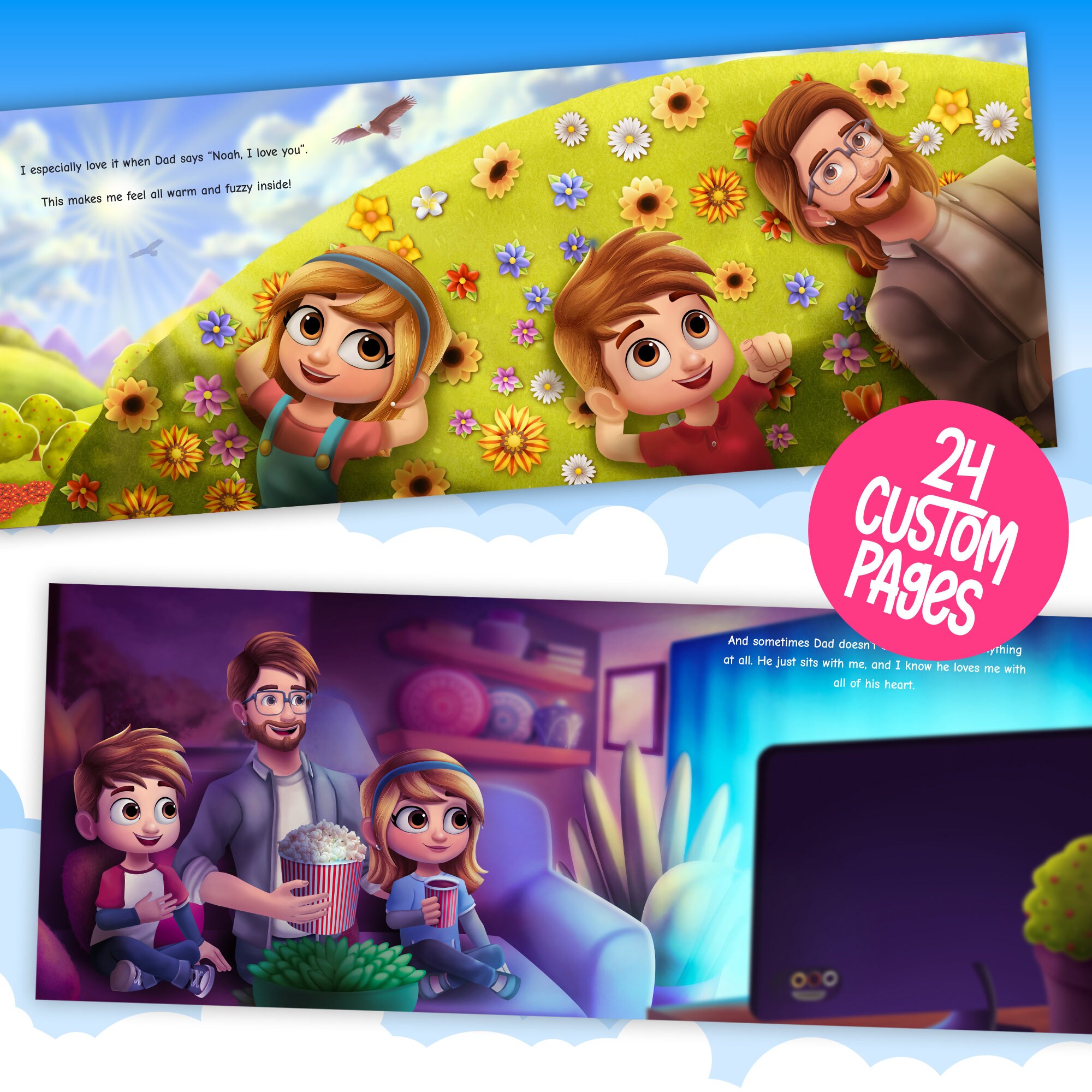 Personalized Childrens Story Book About Dad, Custom Kids Book, Bedtime ...