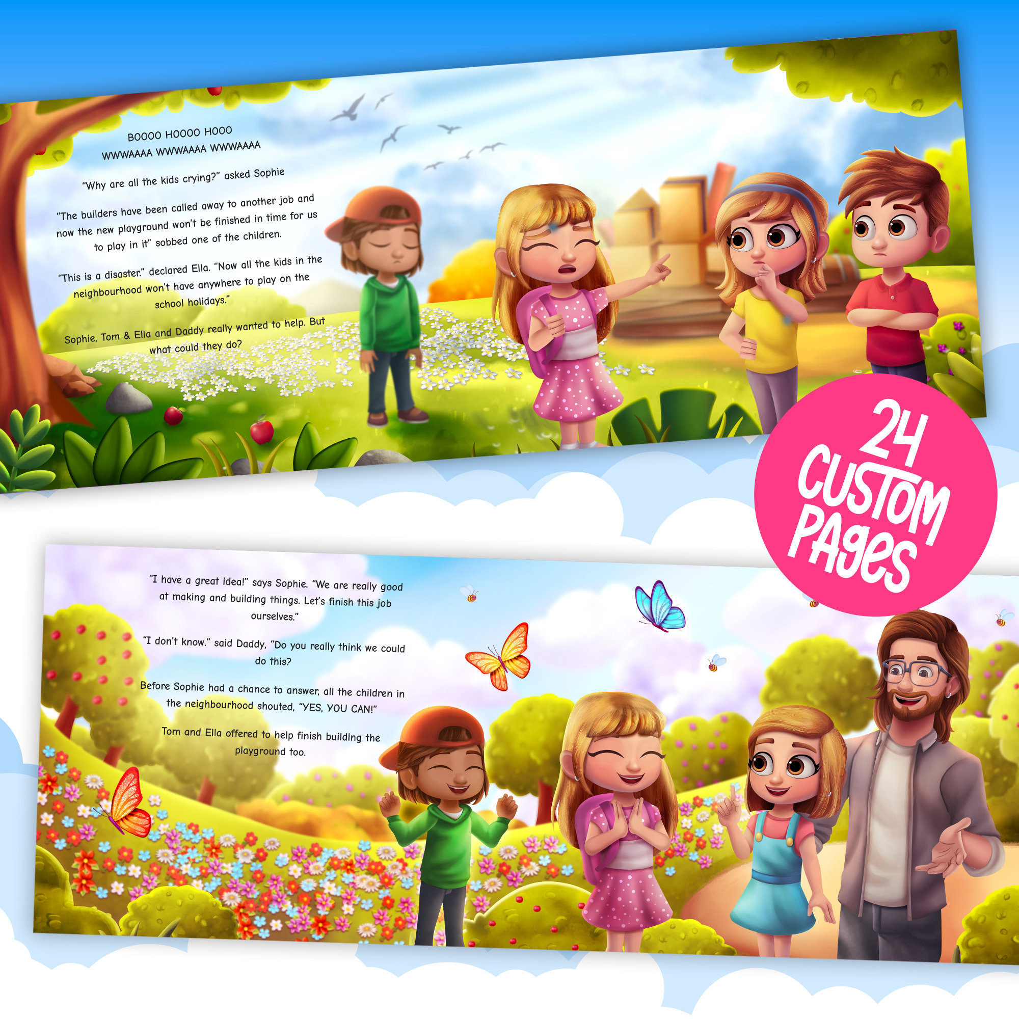Personalized Story Book for Dad, Custom Story With up to 4 Book ...