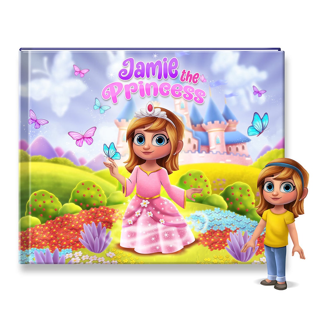 Custom Picture Story Book for Princess Lovers, Personalized Story Book ...