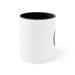 Personalized Black and White "c" Coffee Mug - Custom 11oz Ceramic Cup ...
