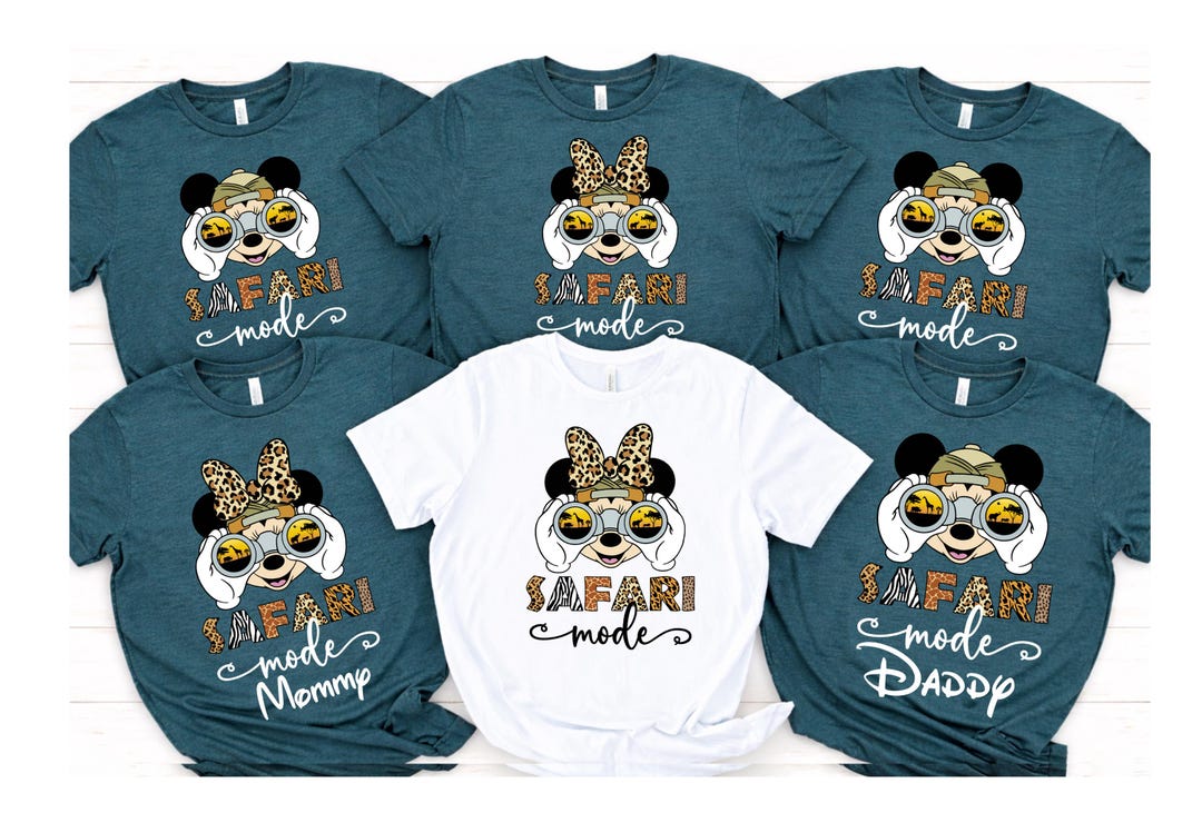 Safari Mode Shirts, Family Safari Vacation Shirts, Matching Safari Trip ...