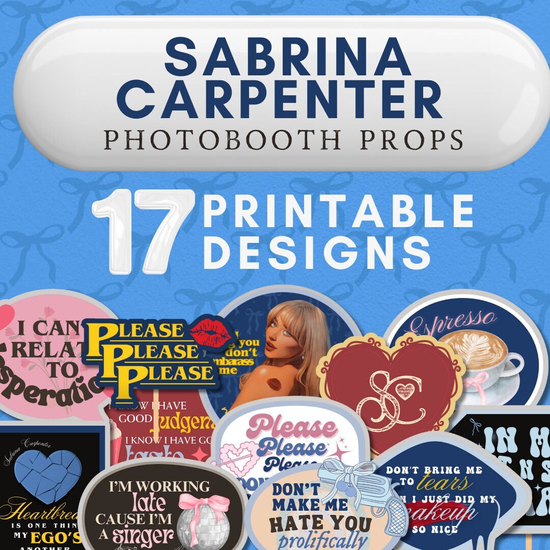 Sabrina Carpenter | Short N Sweet Photobooth Props Album Release ...