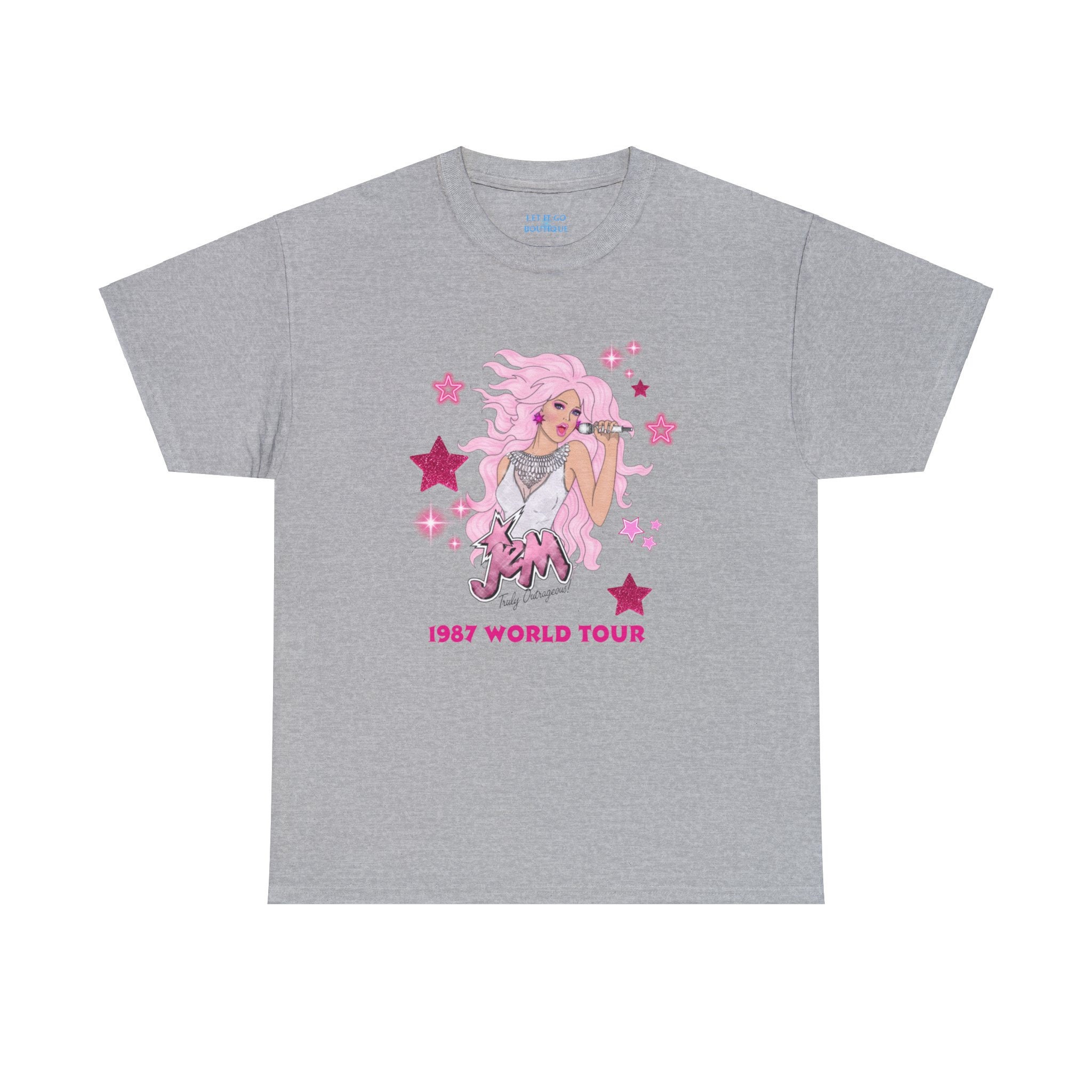 Jem Inspired Classic 1980's Cartoon Vintage Look Women's T-shirt 1987 ...