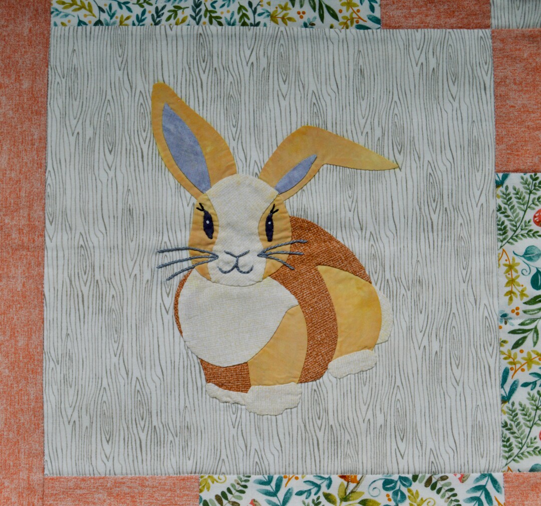 Bunny Applique Pattern - Etsy