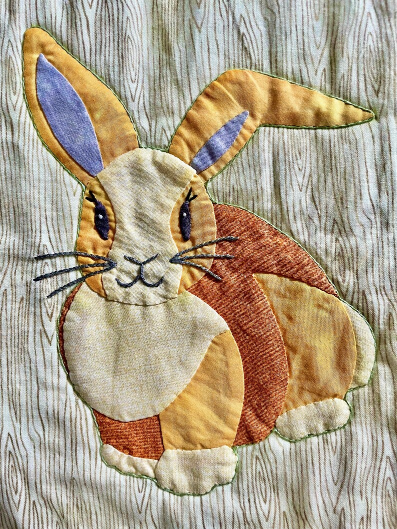 Bunny Applique Pattern - Etsy