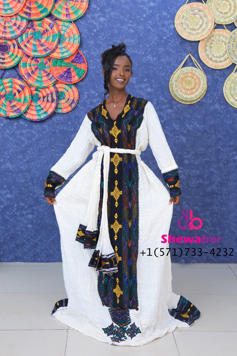 Ethiopian Traditional Women Dress Axum tibeb - Etsy
