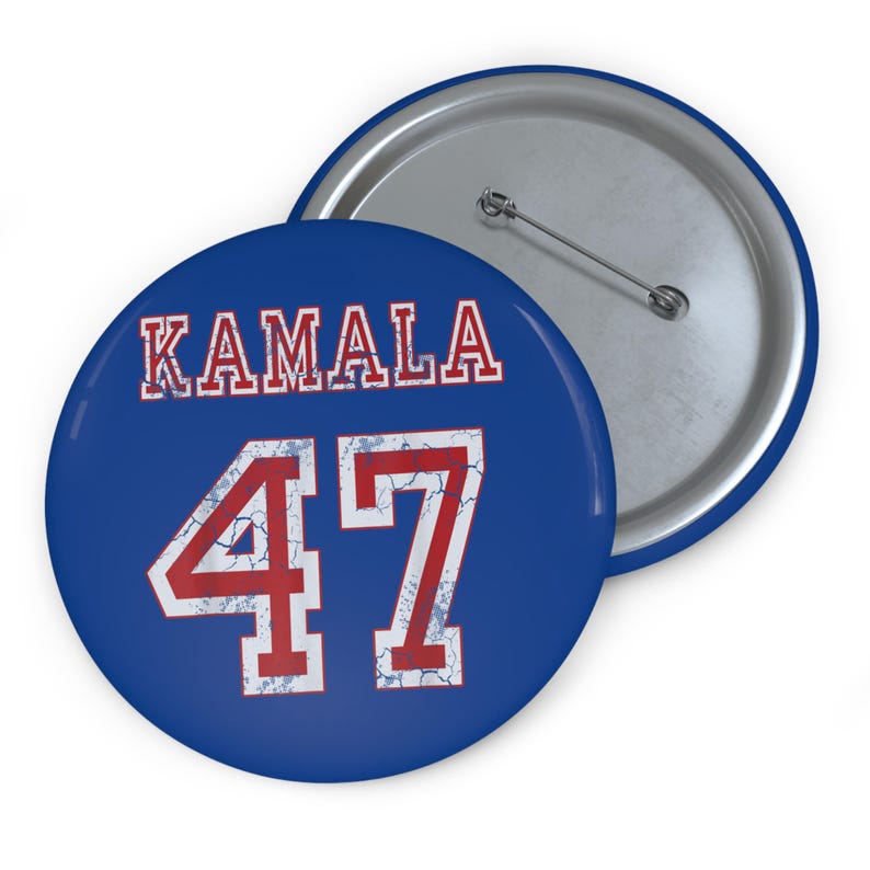 Kamala 47 Pin Kamala Harris 2024 Political Button Election Nominee ...
