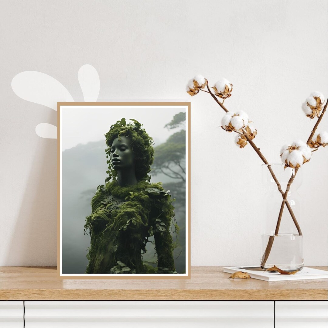 Aesthetic Tree Girl Art / Digital Wall Art / Instant Download ...