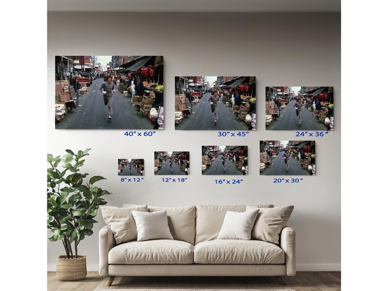 Boxing Steps Victory Canvas, Philadelphia Movie Wall Art, Motivational ...