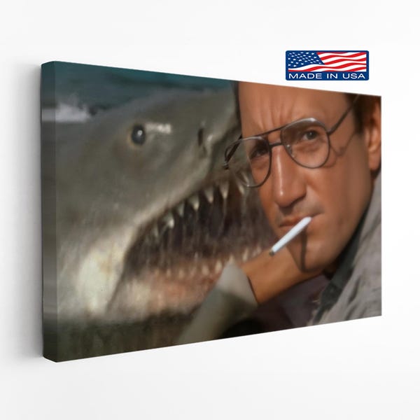 Jaws Canvas - Etsy