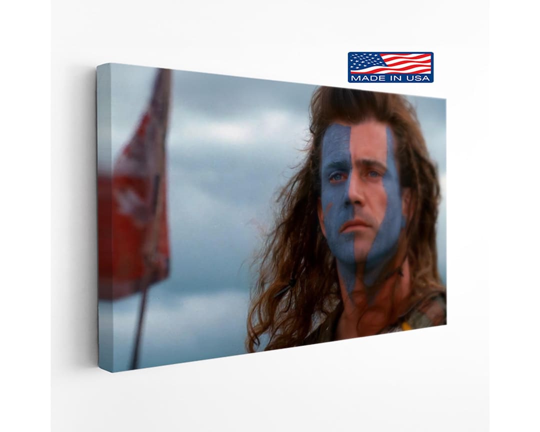 Braveheart, William Wallace, Freedom Warrior Canvas, Highland Battle ...