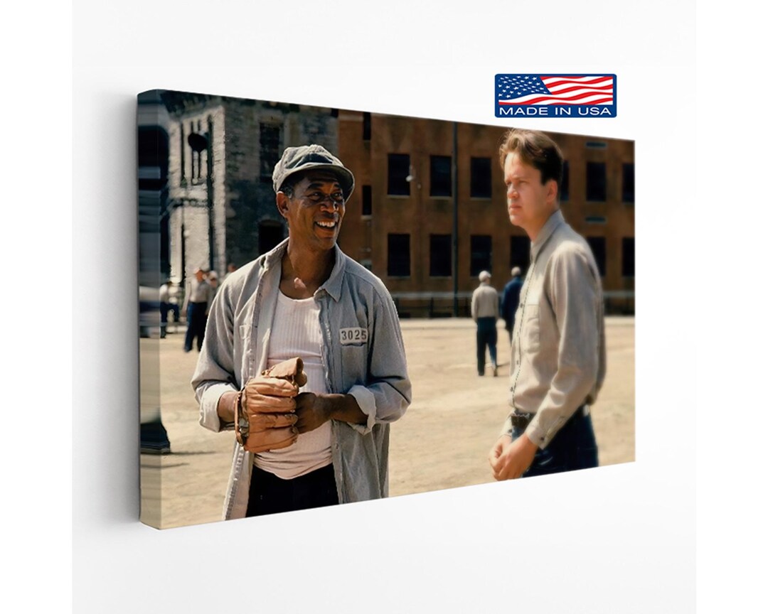 Classic Prison Yard Canvas, Morgan Freeman and Tim Robbins Inspired ...