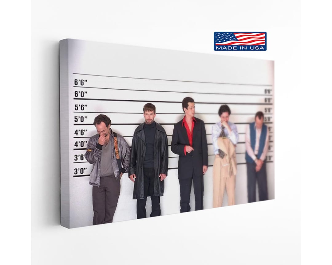The Usual Suspects Lineup Canvas Print – Iconic Movie Scene Wall Art - Etsy