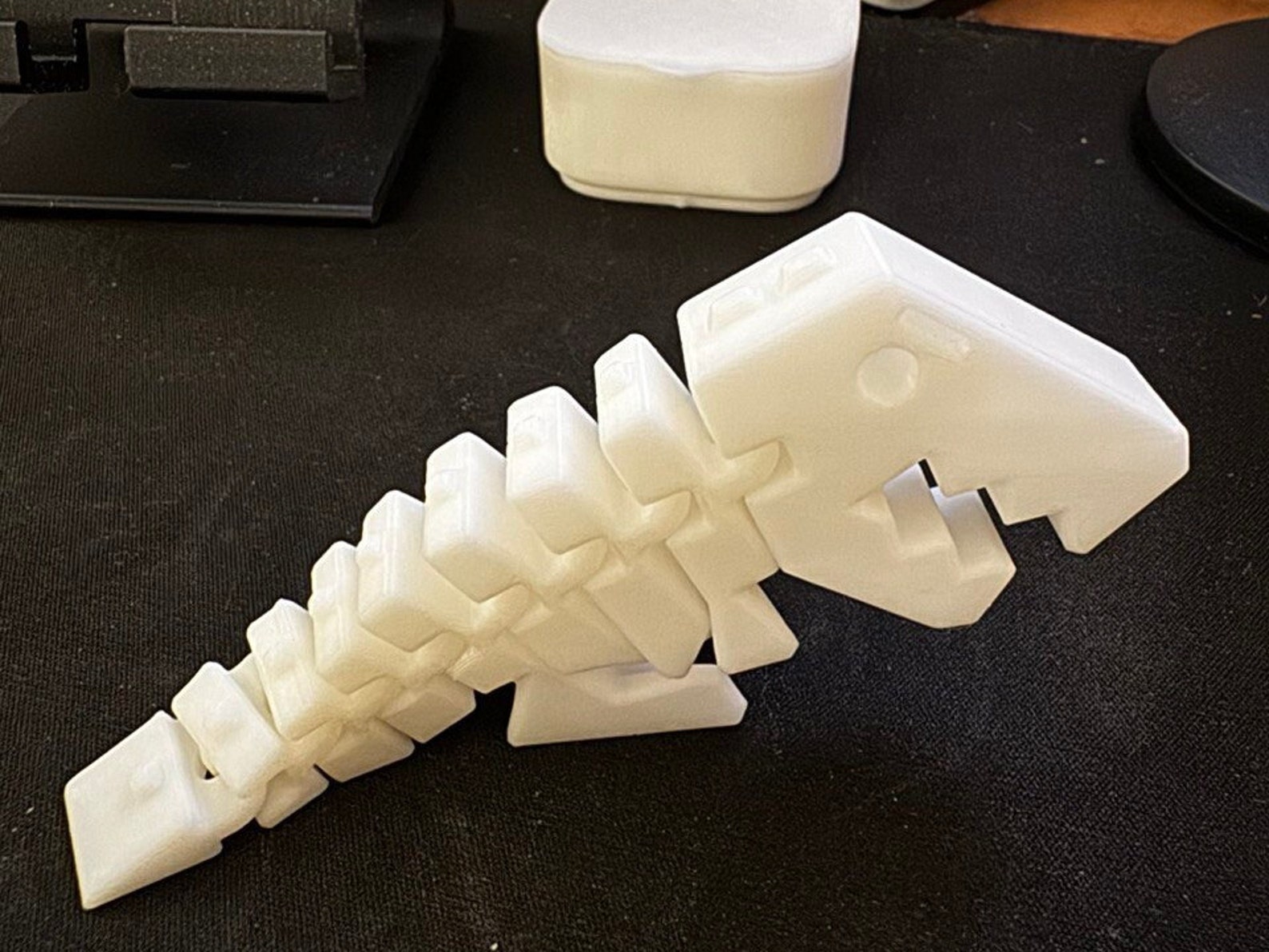 Articulated Flexi T-rex - 3D Printed Dinosaur Toy, Desk Buddy, and ...