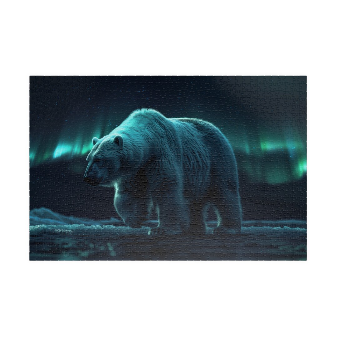 Puzzle, 1000 Piece, Polar Bear, Photo Realistic, Animal Puzzle, Family ...