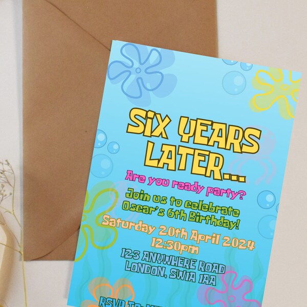 Spongebob Party - Etsy