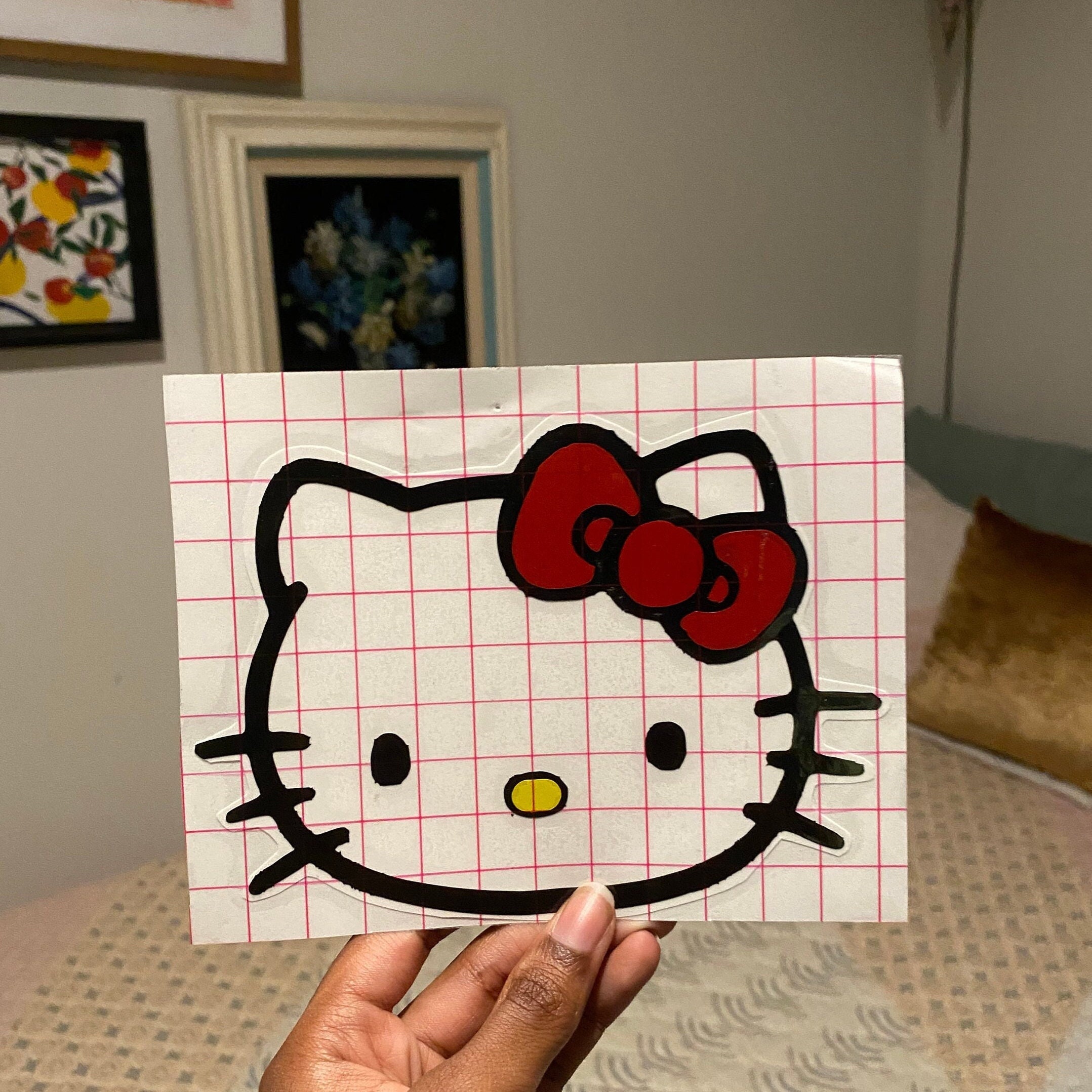 Hello Kitty Vinyl Sticker Car Decal - Etsy