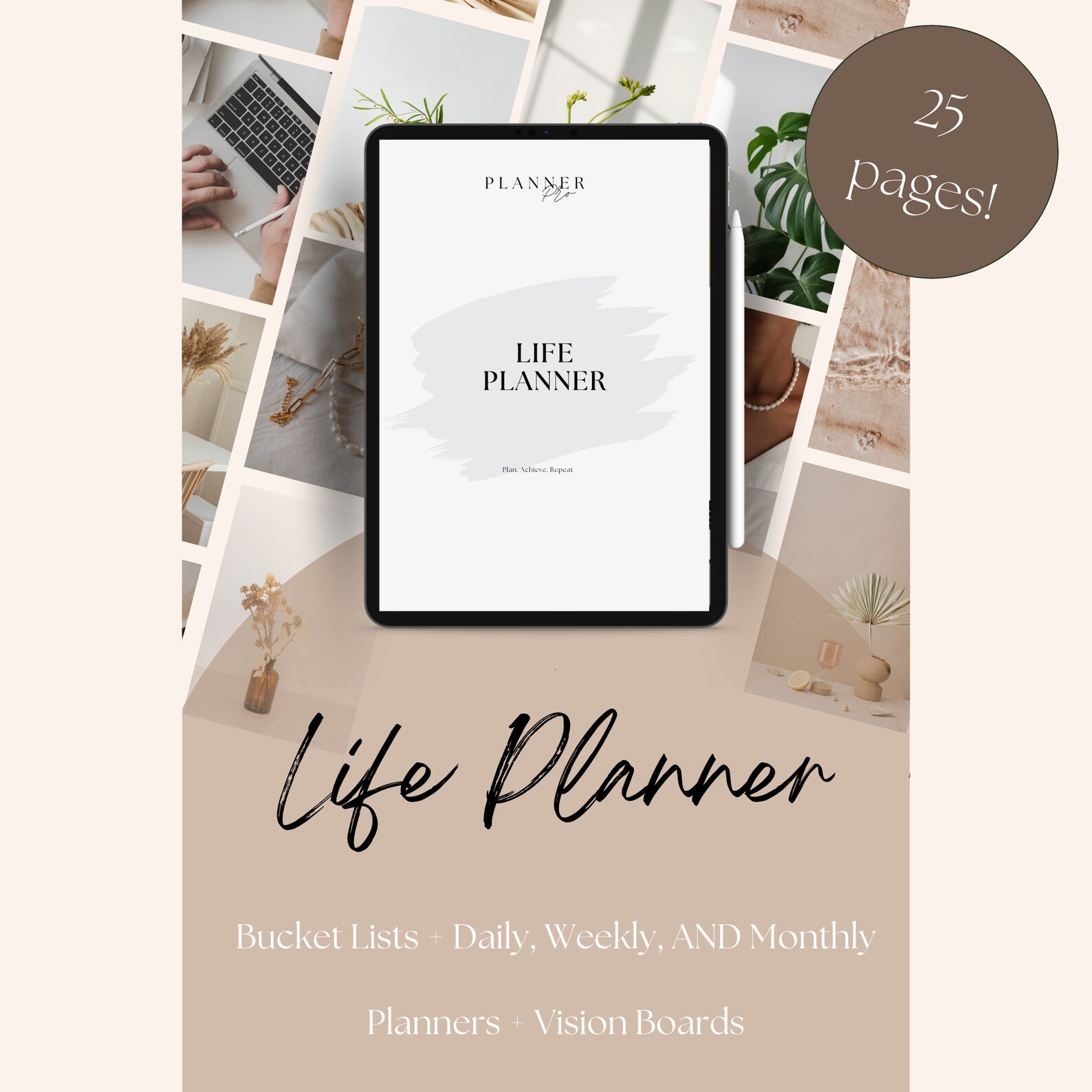 Life Planner Digital Planner Wellness Planner Organization Planner ...