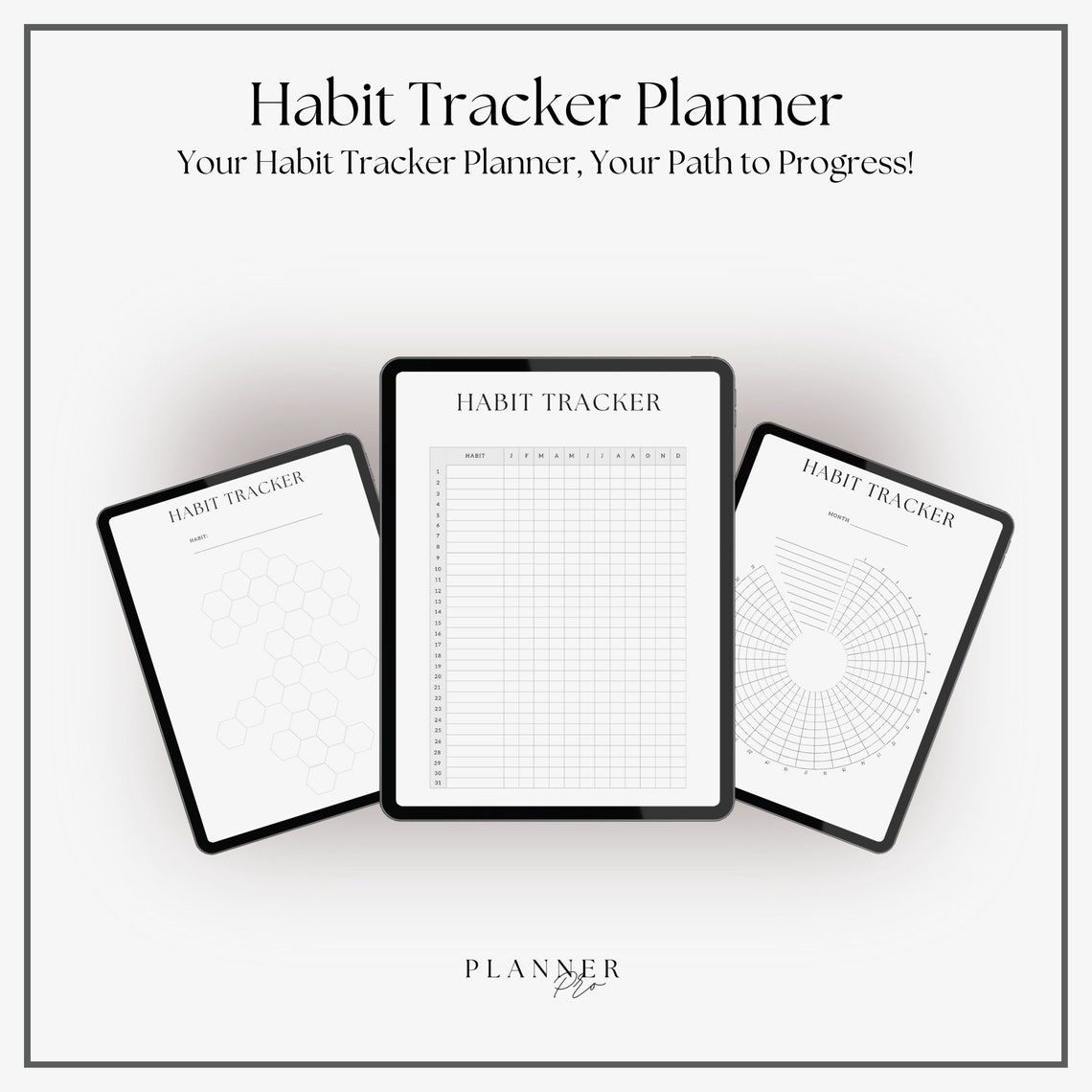 Habit Tracking Planner Digital Habit Tracker Lifestyle Planner ...