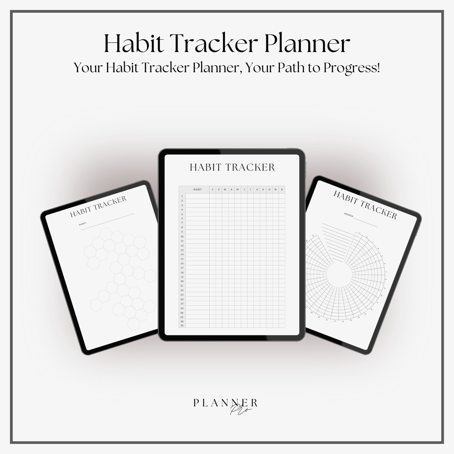 Habit Tracking Planner Digital Habit Tracker Lifestyle Planner ...
