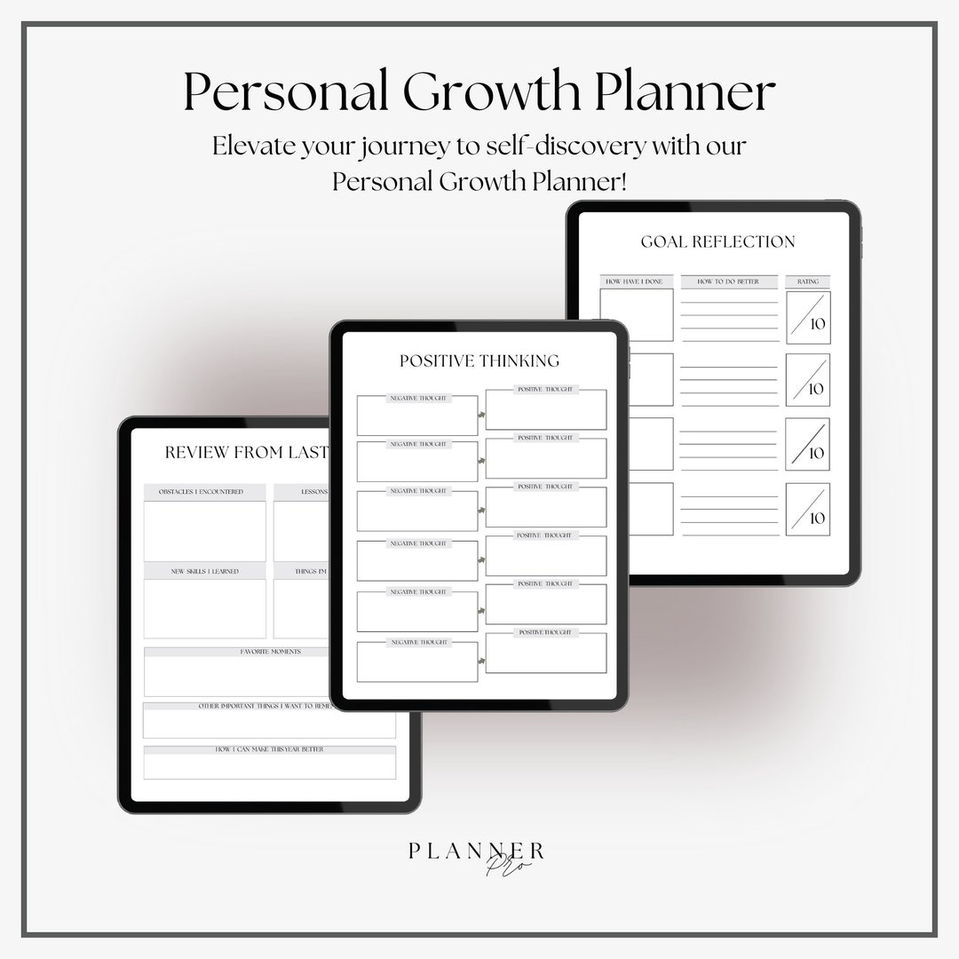 Personal Growth Planner Digital Planner Goodnotes, Notability Lifestyle ...