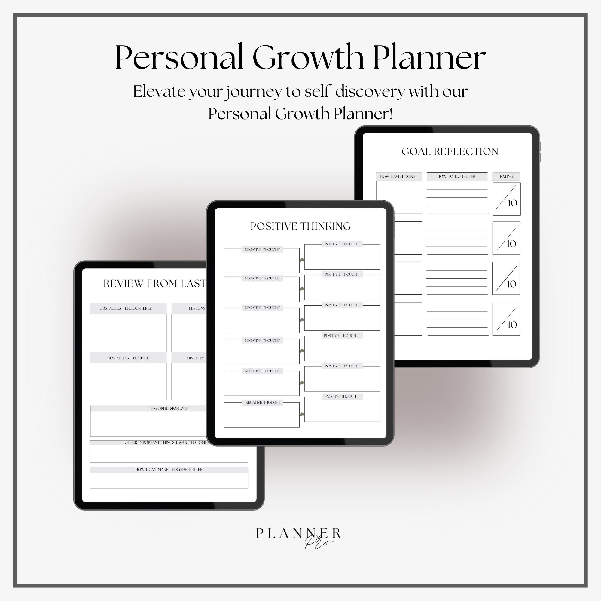 Personal Growth Planner Digital Planner Goodnotes, Notability Lifestyle ...