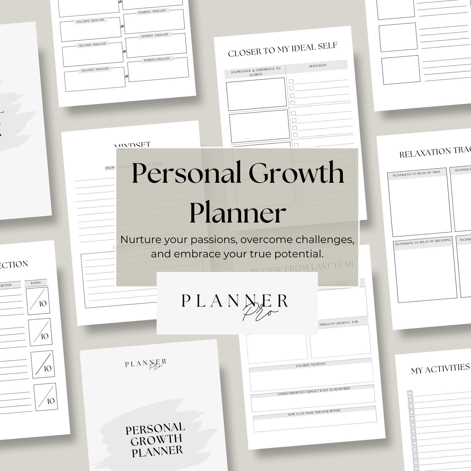 Personal Growth Planner Digital Planner Goodnotes, Notability Lifestyle ...