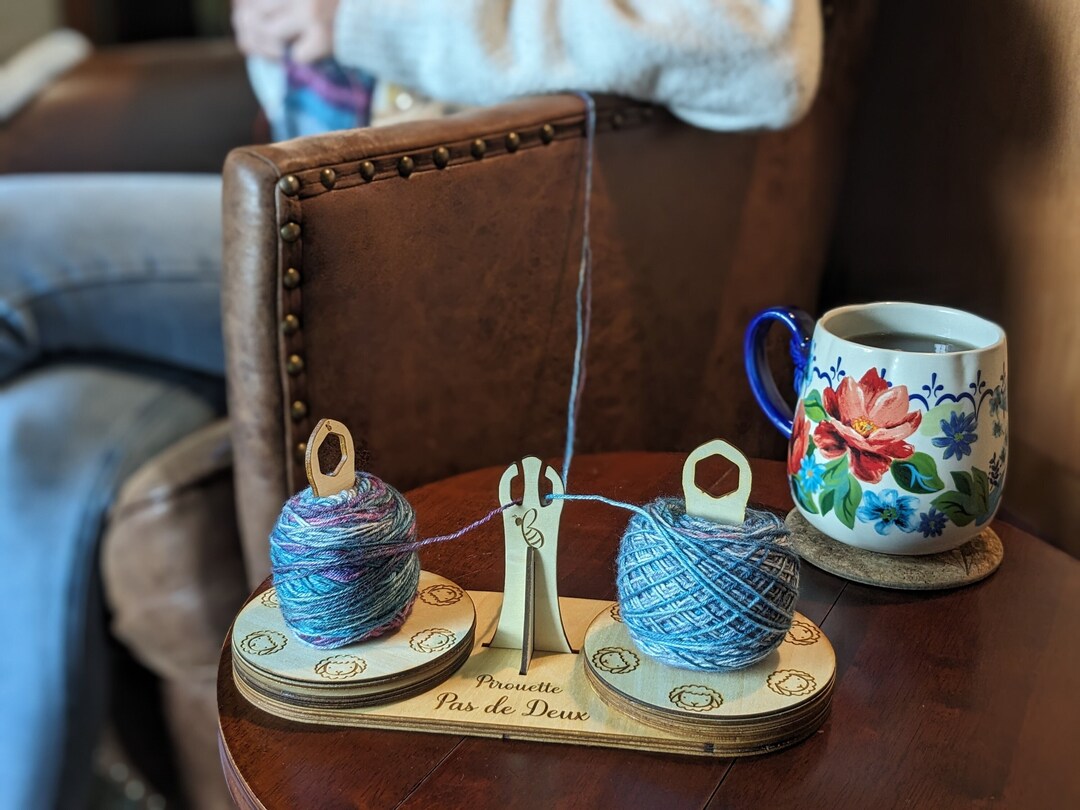 Pas De Deux - Double Tabletop Yarn Butler Carousel - Etsy