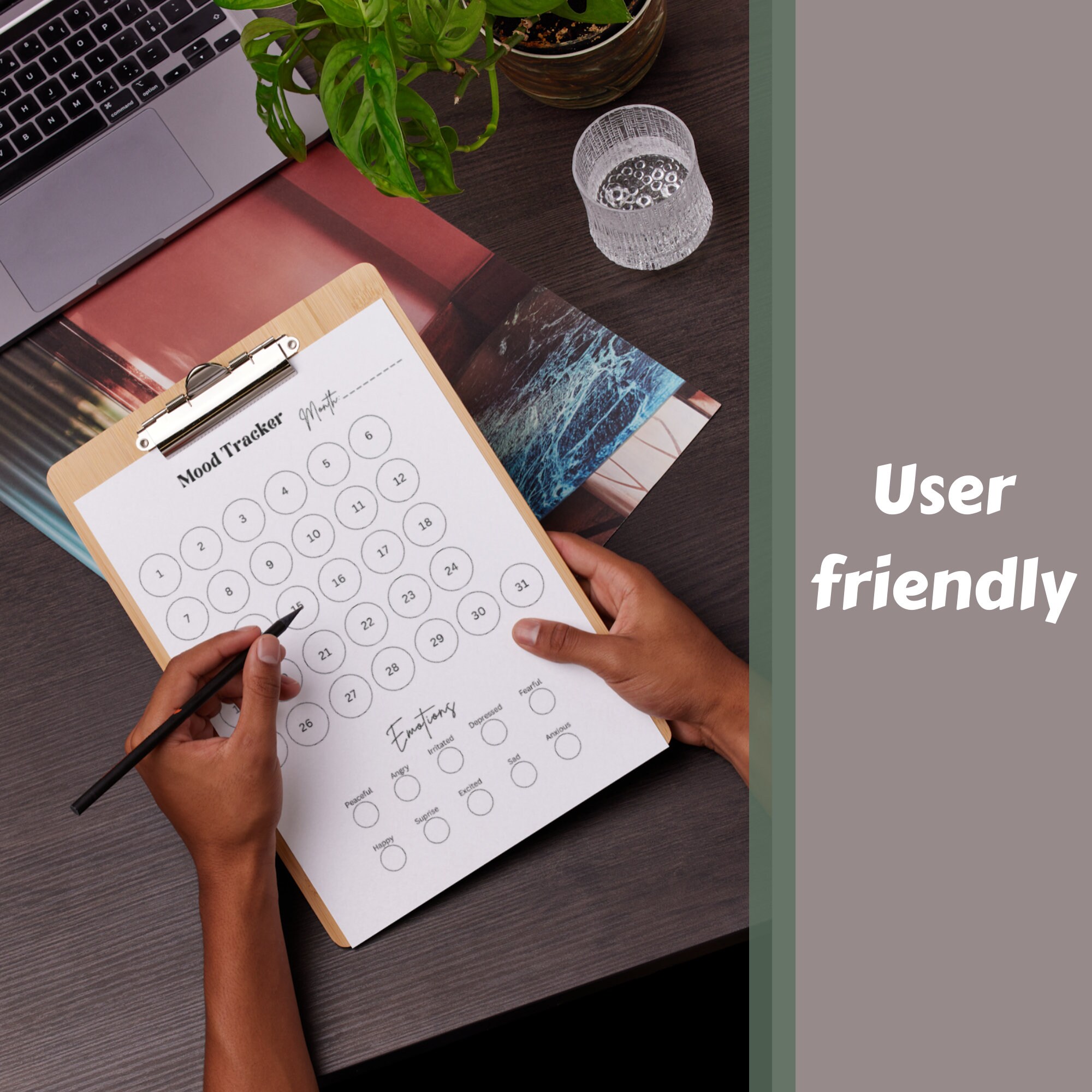 Mood Tracker, Mental Health Printable, Social Worker and School ...