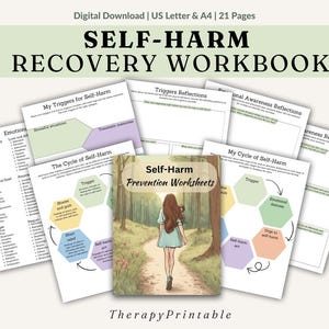Self Harm Reduction Therapy Worksheets for Teens and Adults | BPD ...