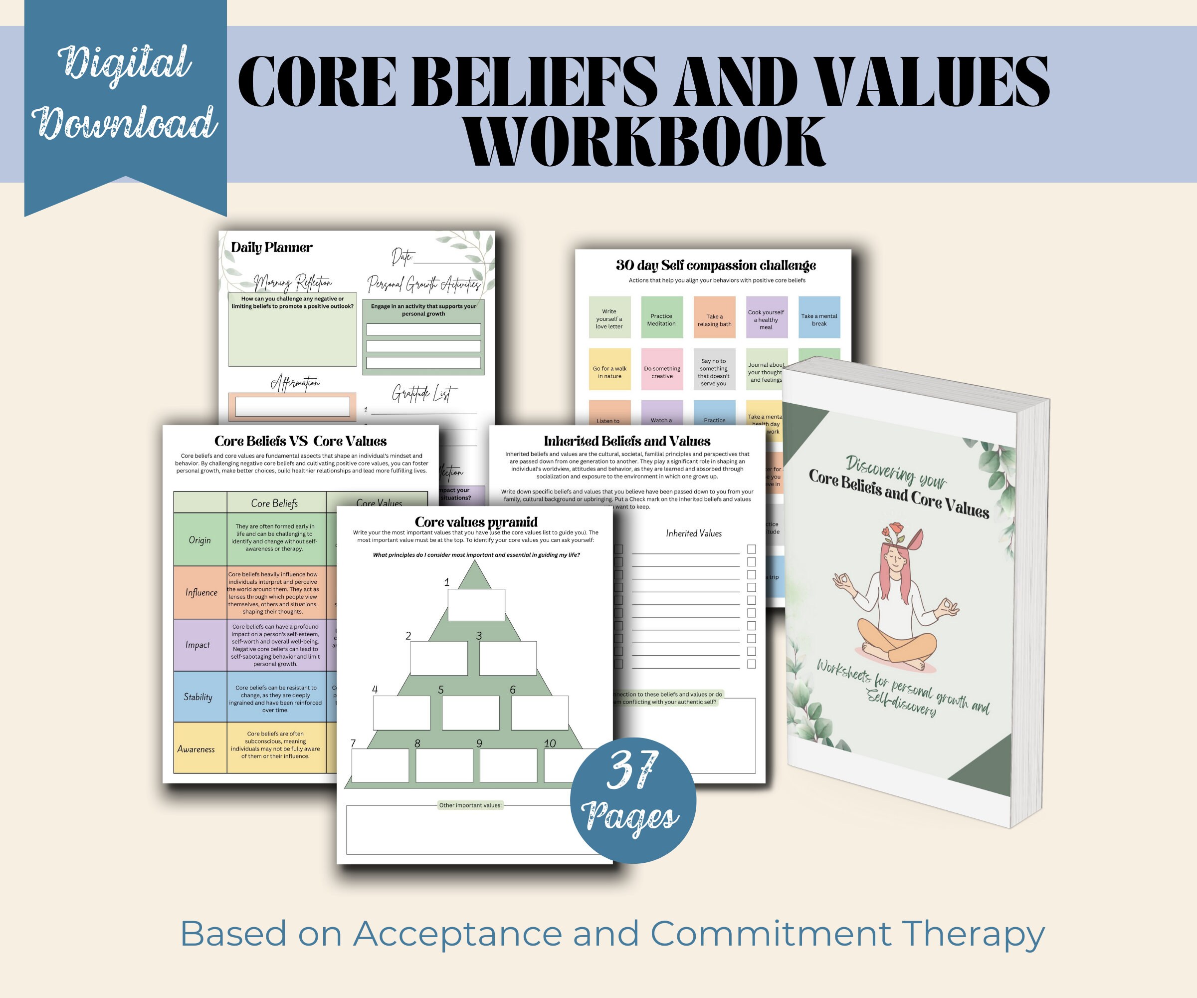 Core Beliefs and Core Values Workbook, Acceptance and Commitment ...