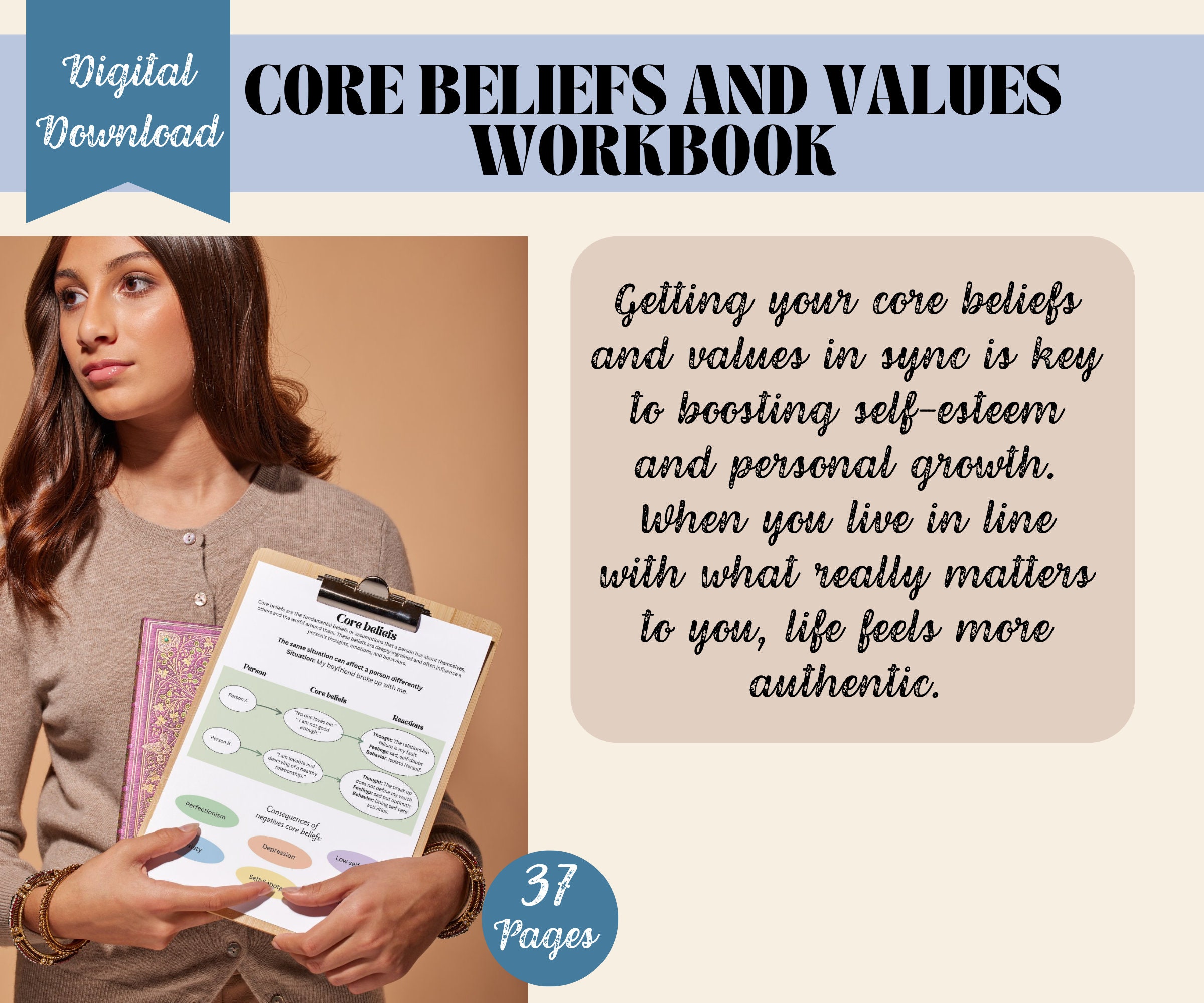Core Beliefs and Core Values Workbook, Acceptance and Commitment ...