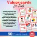 Core Values Cards for Kids, Acceptance and Commitment Therapy Cards ...