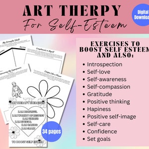 Art Therapy Activities for Self-esteem, Positive Affirmations Kids ...