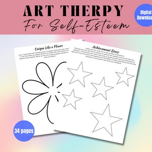 Art Therapy Activities for Self-esteem, Positive Affirmations Kids ...