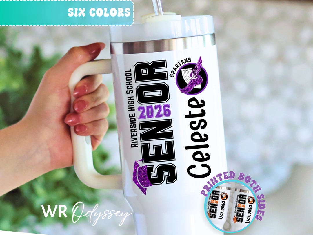 2026 Track Senior 40oz Tumbler Senior Gift Tumbler Cups Personalized ...